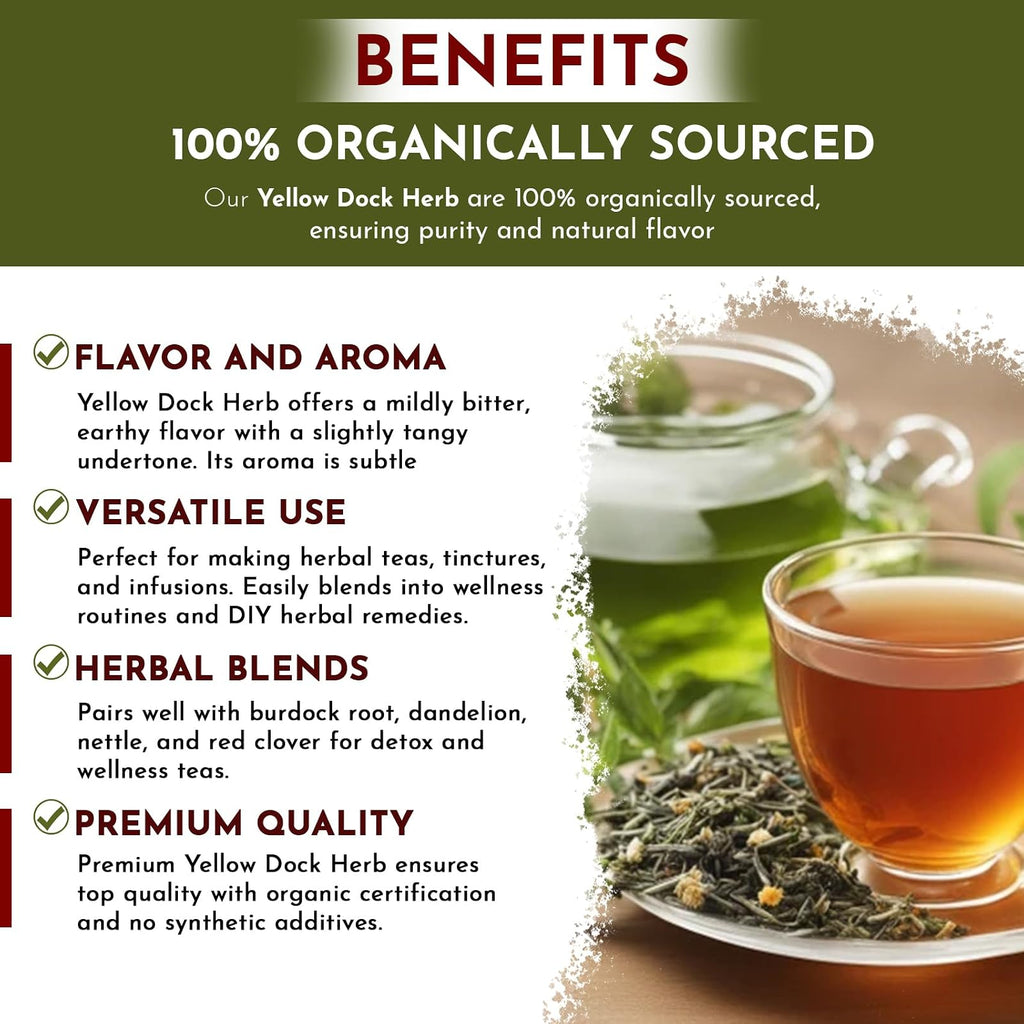 16 oz yellow dock tea package