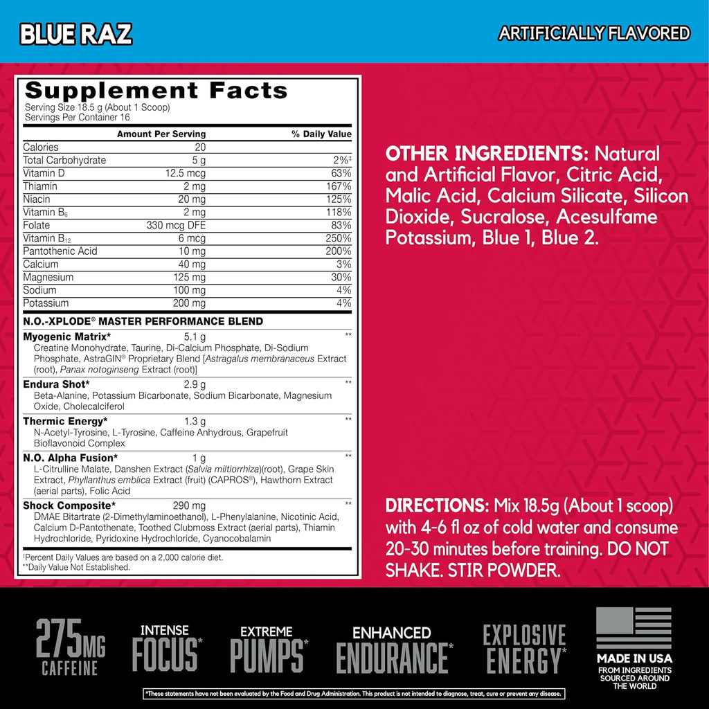 16 servings of pre workout boost