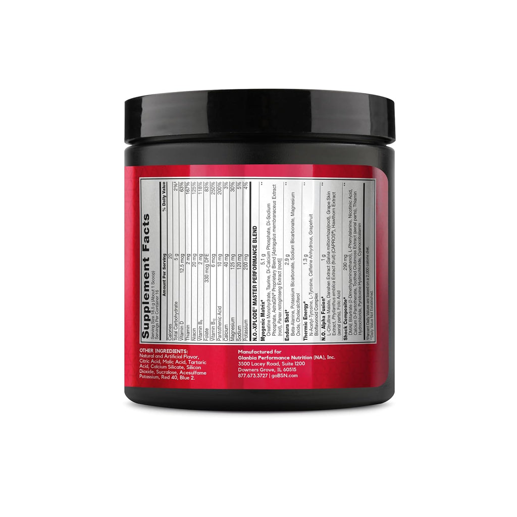 16 servings of pre workout energy