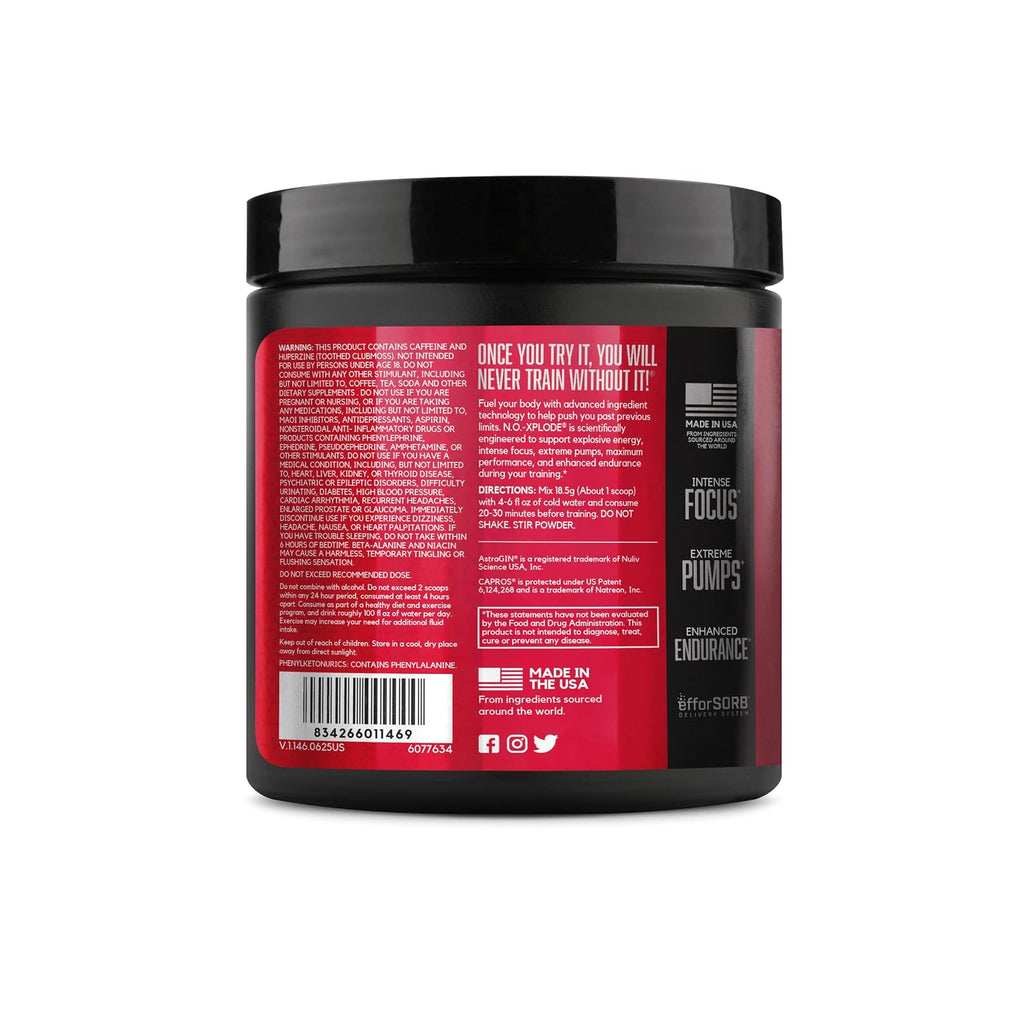 16 servings of pre-workout performance