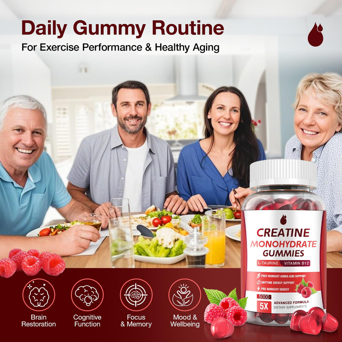 160 count creatine gummies for athletes