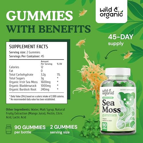1600 mg sea moss nutrition