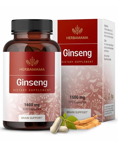 1600mg Korean ginseng for vitality