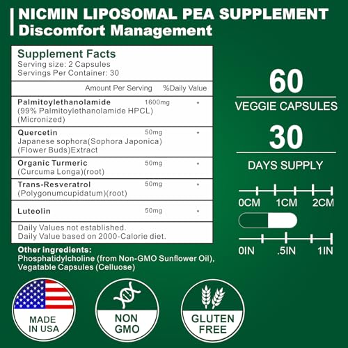 1600MG palmitoylethanolamide capsules