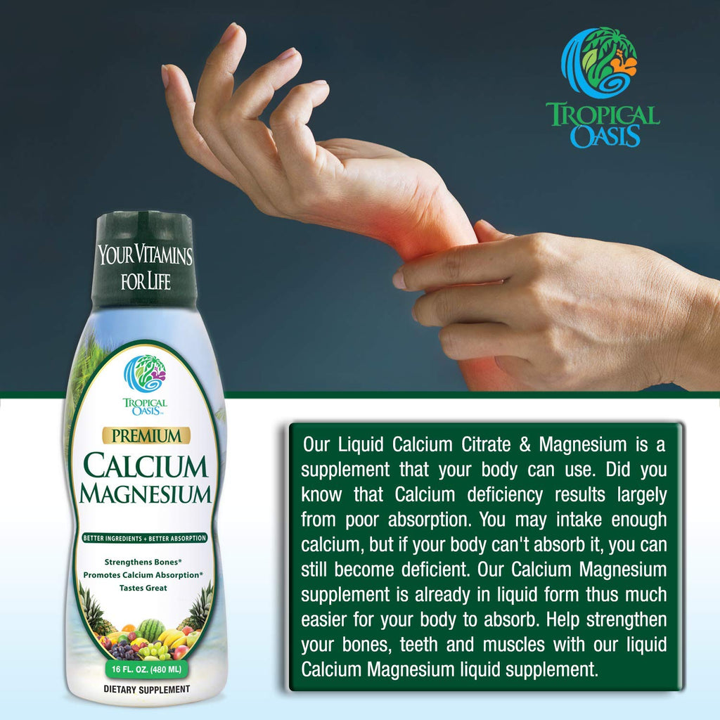 16oz liquid calcium for easy absorption