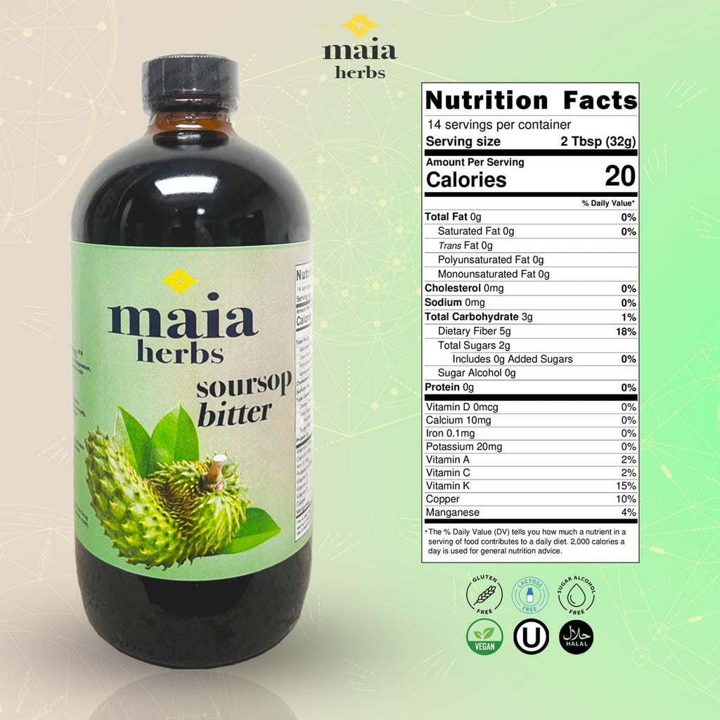 16oz soursop bitters for vitality