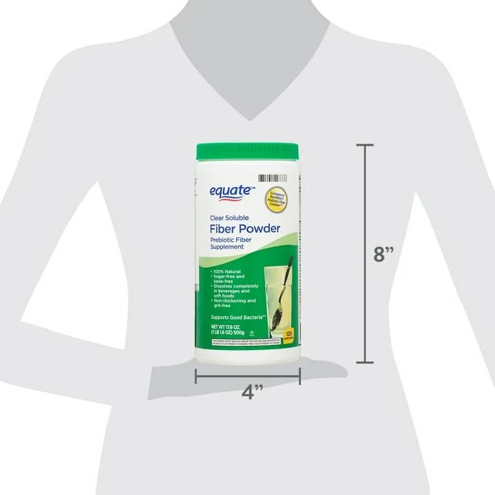 17.6 oz Equate fiber powder benefits