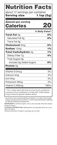 17 servings of health benefits