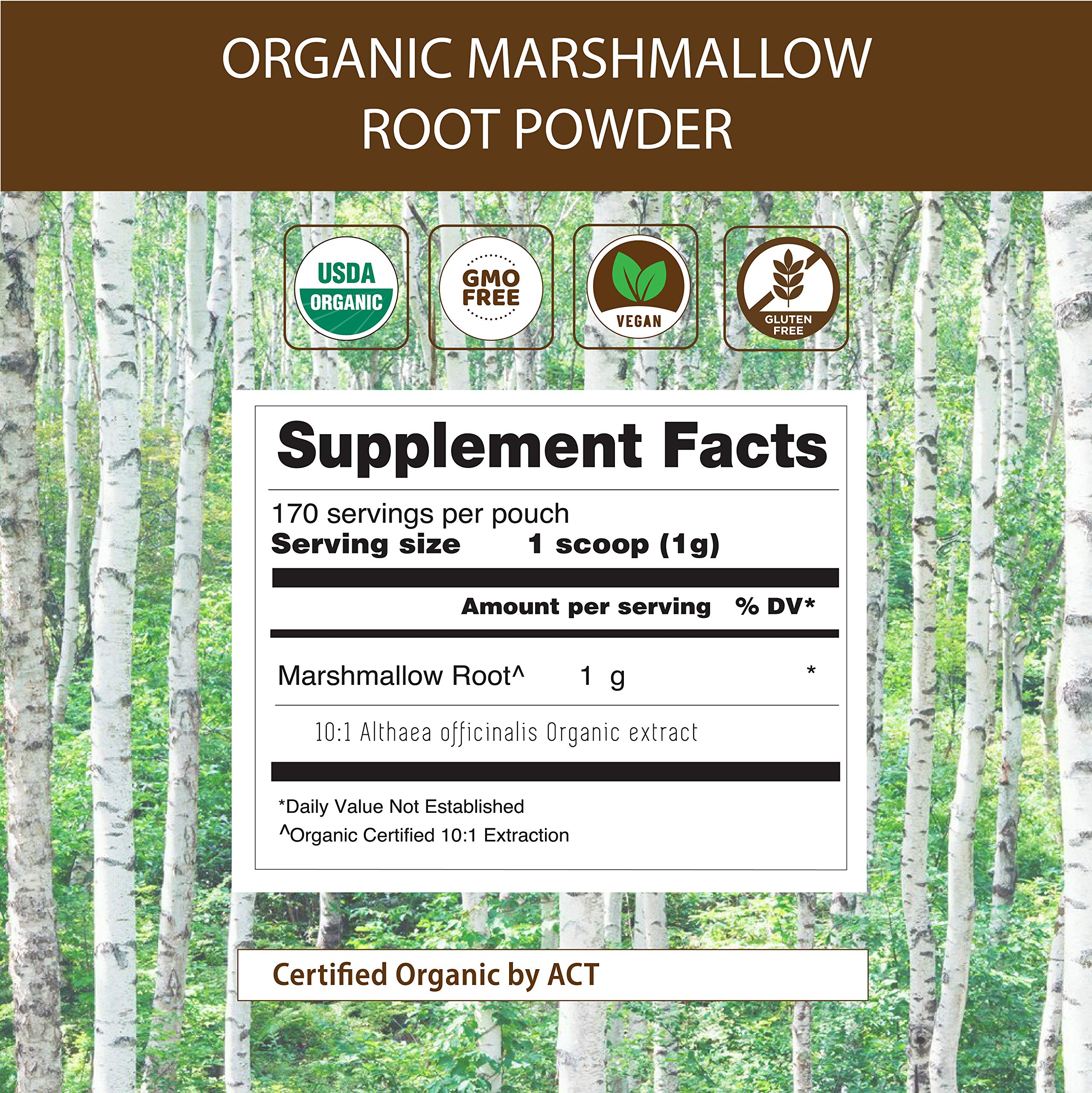 170 servings of marshmallow root powder