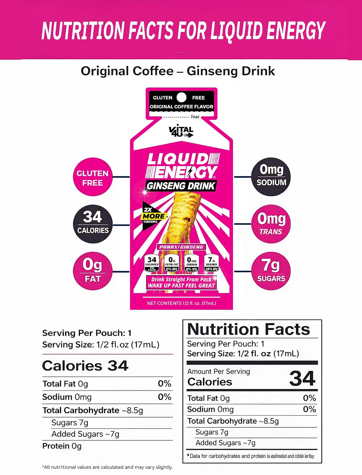 175 mg ginseng energy boost