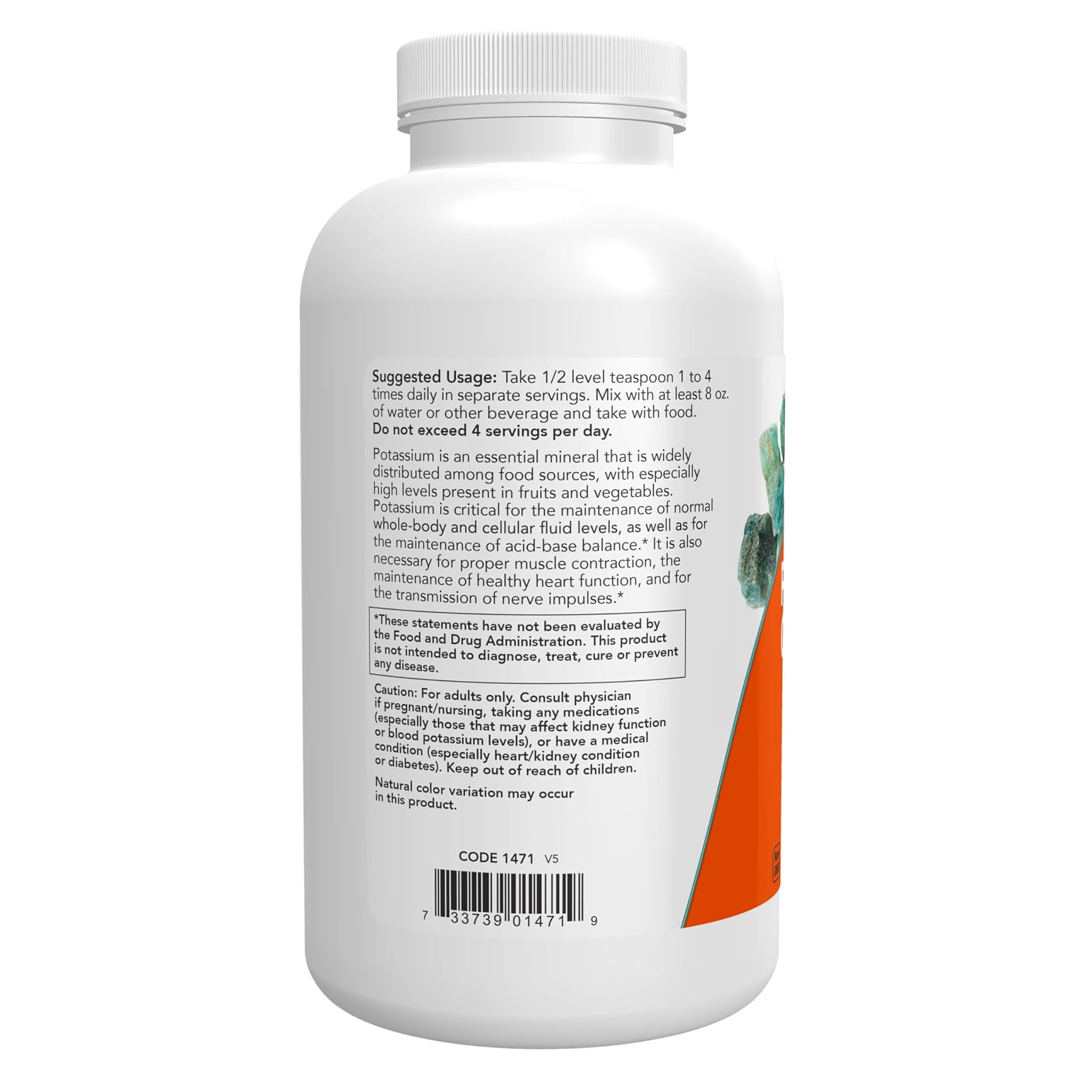 175 mg potassium for muscle support