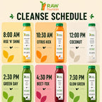 18 bottles of fresh juice