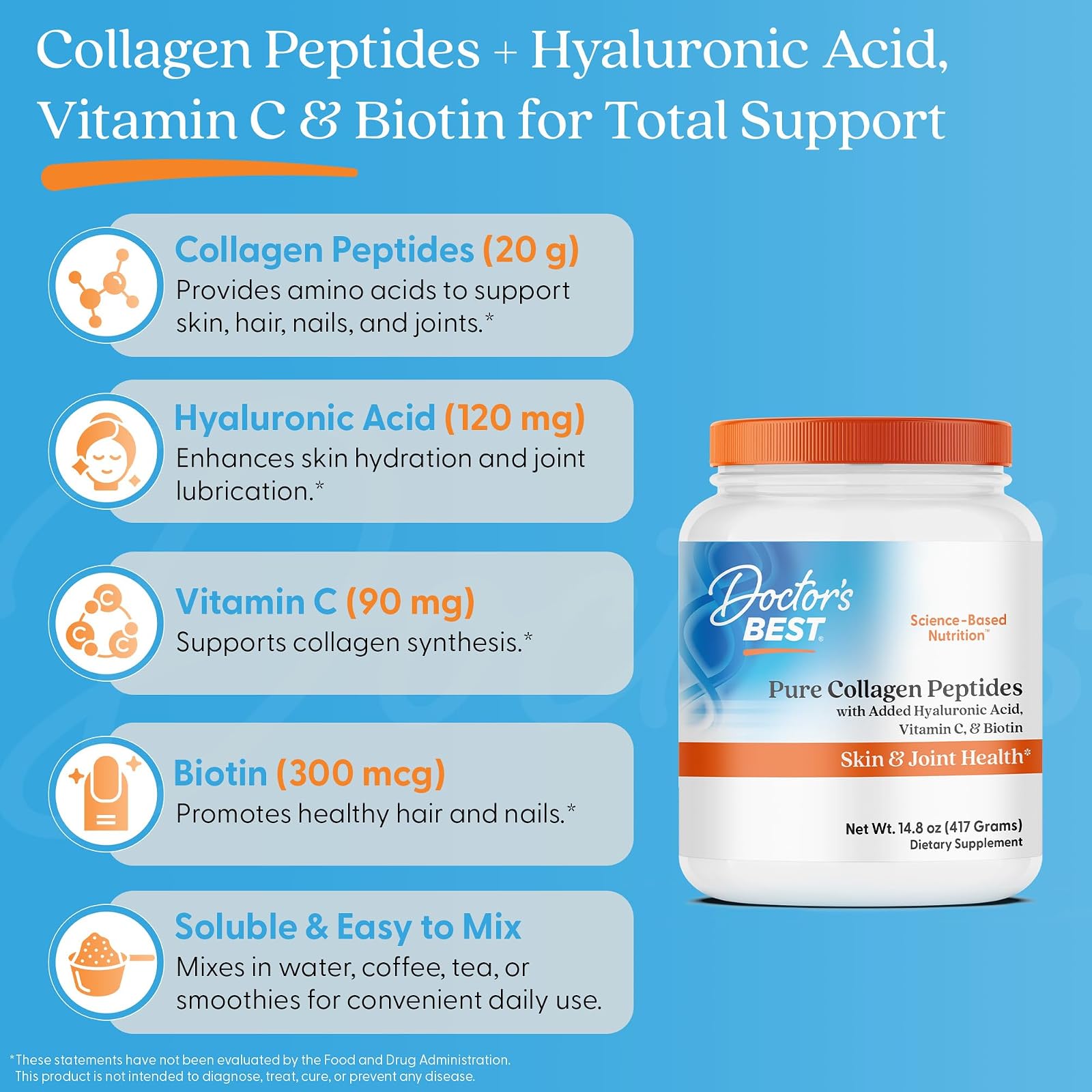 18 g collagen powder for smoothies