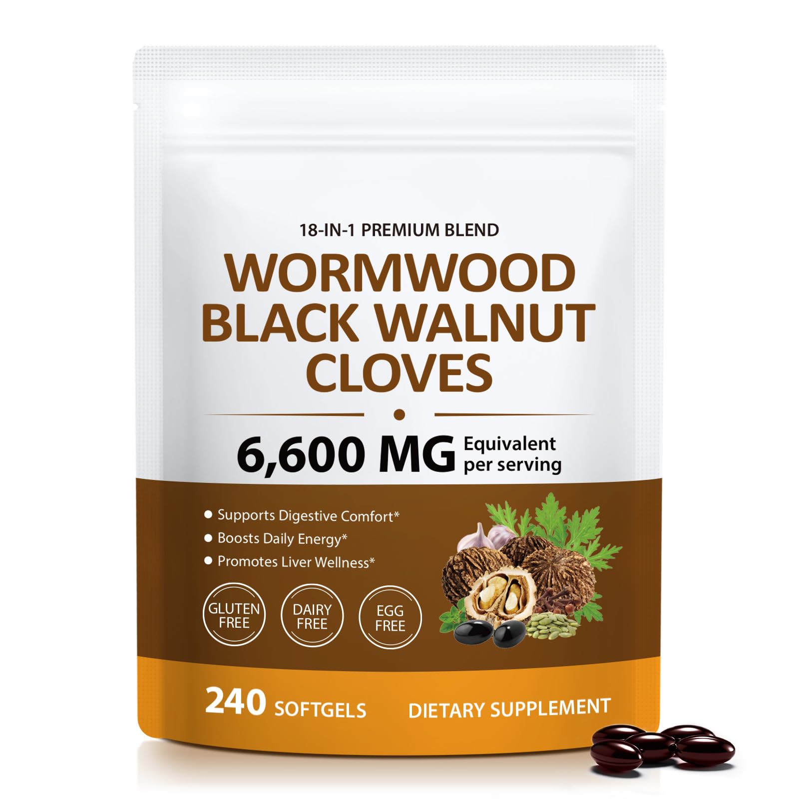 18-in-1 herbal softgels for wellness