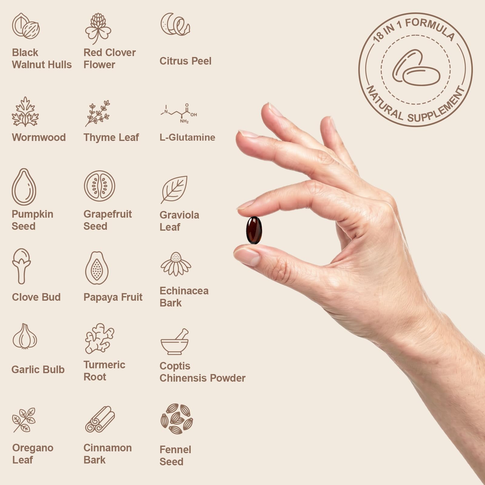 18-in-1 herbal supplement formula