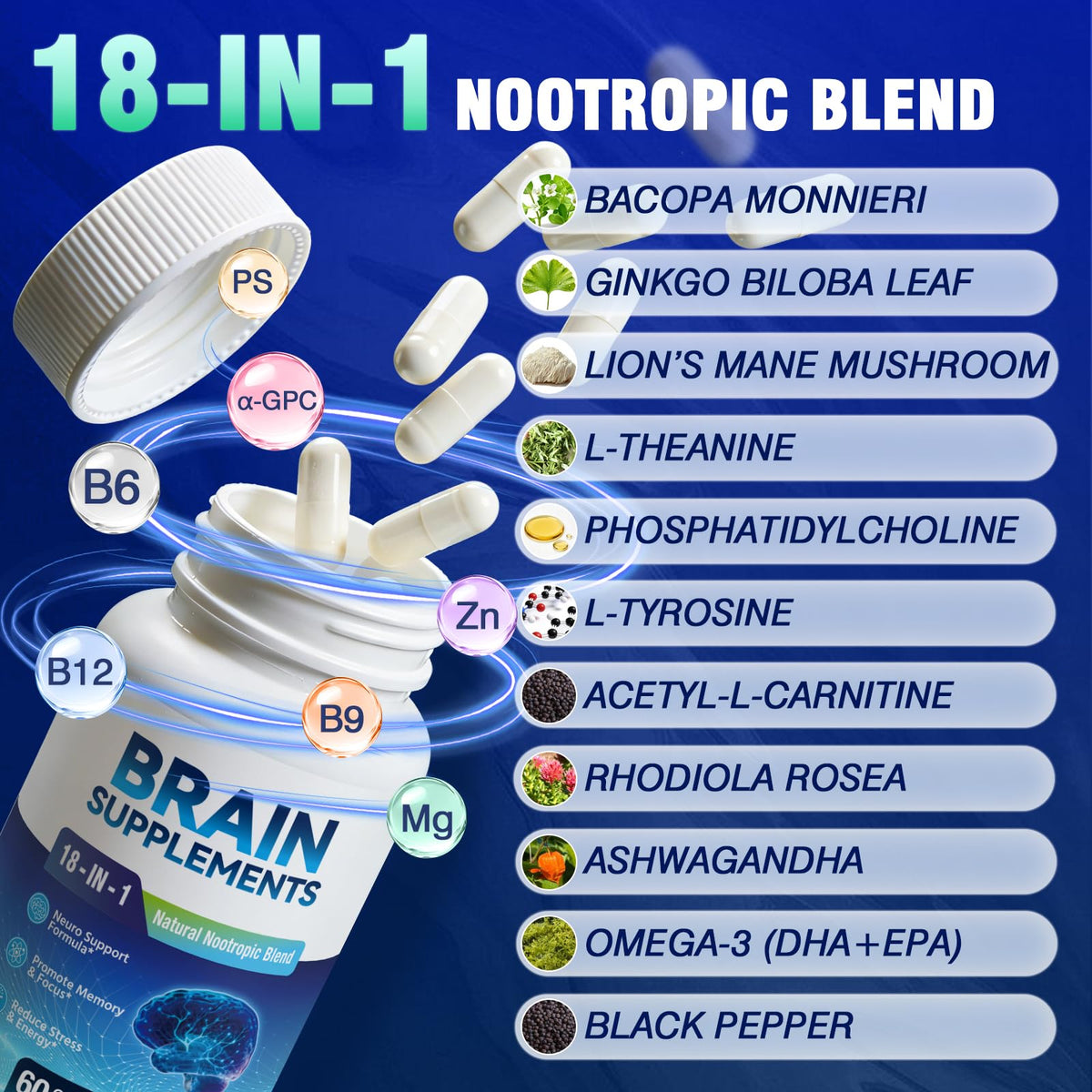 18-in-1 multivitamins for brain health