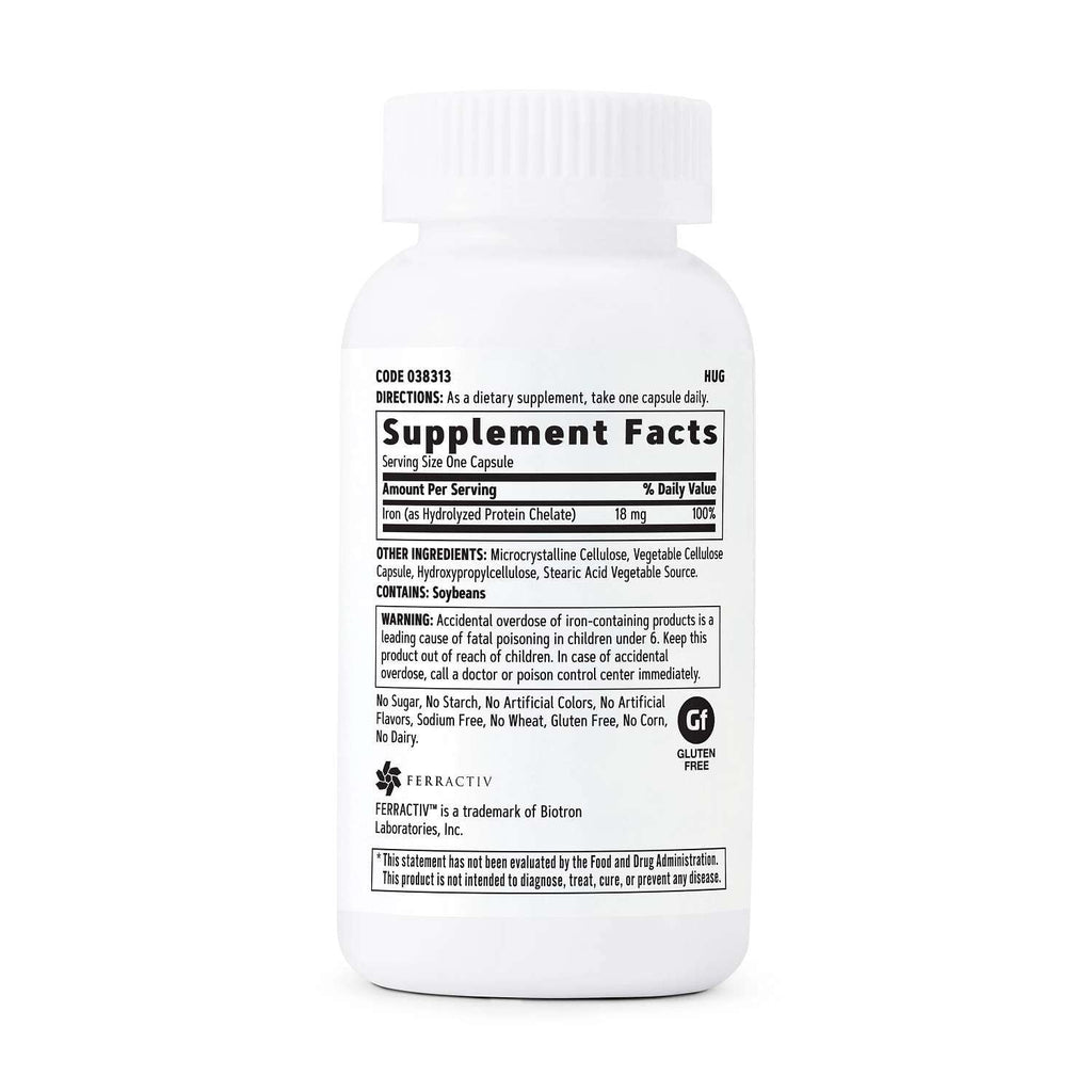 18 mg iron bisglycinate capsules