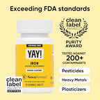 18 mg iron bisglycinate for better absorption