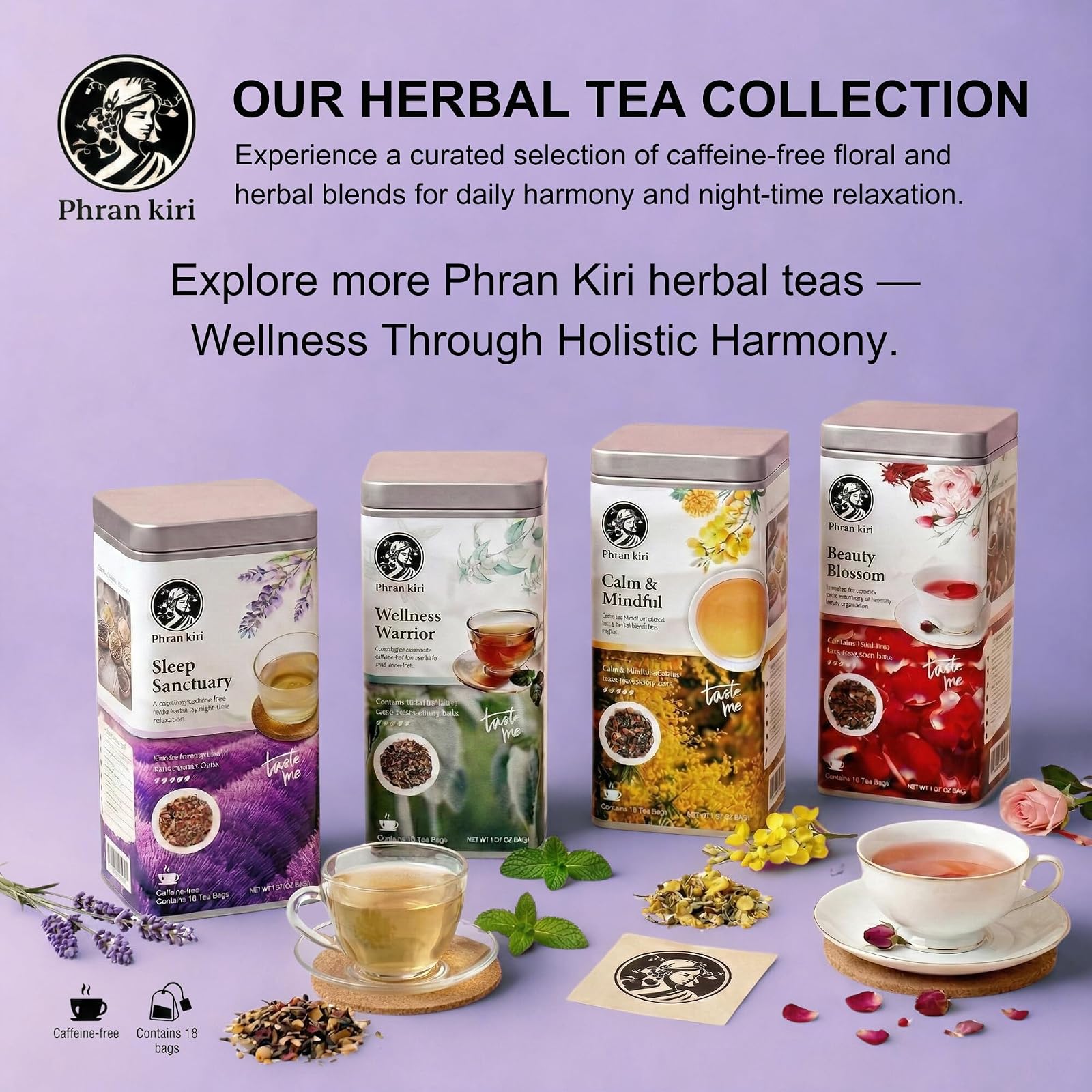 18 tea bags of herbal bliss