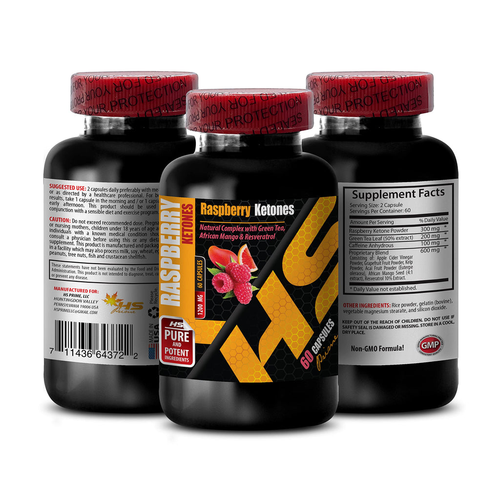 180 caps of raspberry ketones