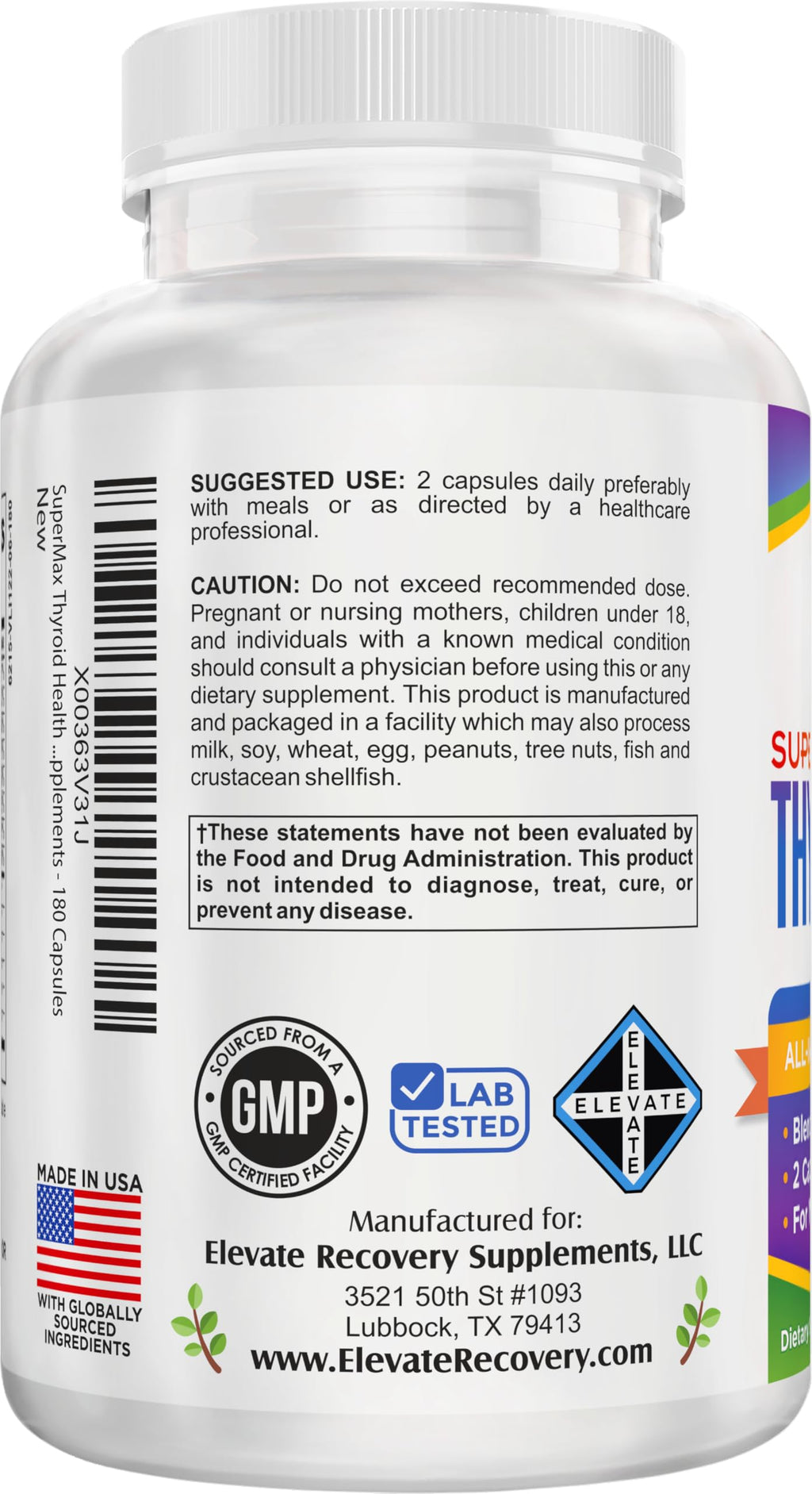 180 capsules for daily thyroid wellness