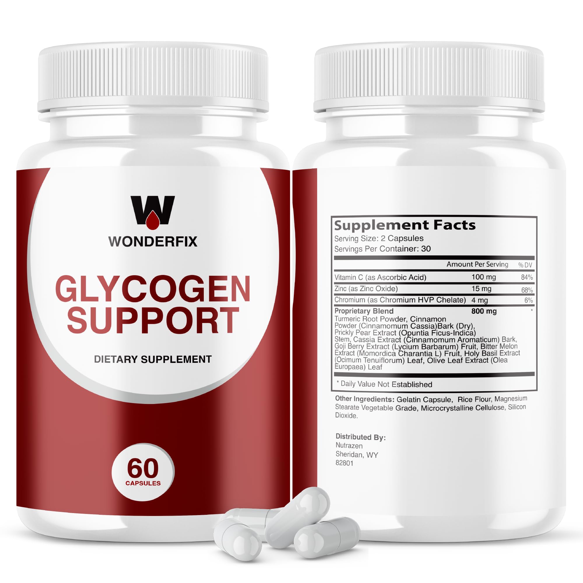 180 capsules for glycogen control