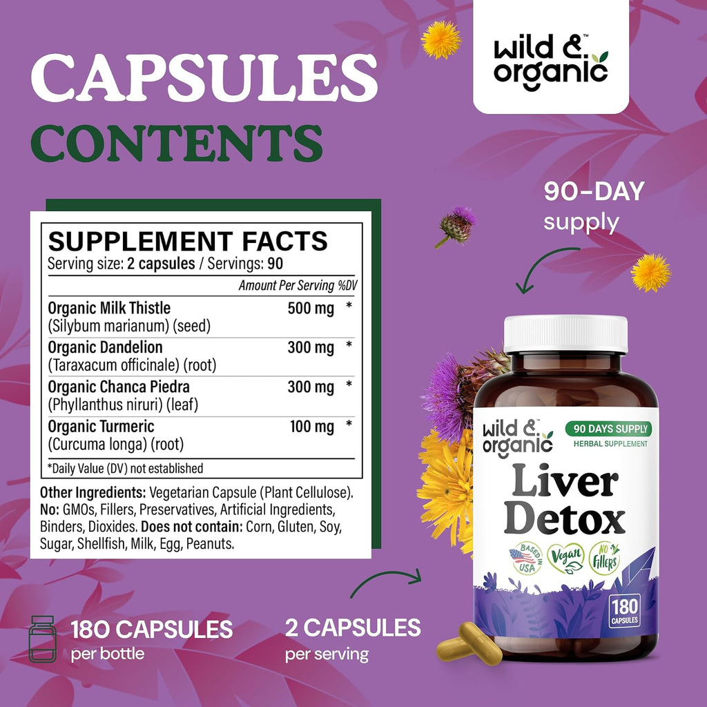 180 capsules for liver cleanse