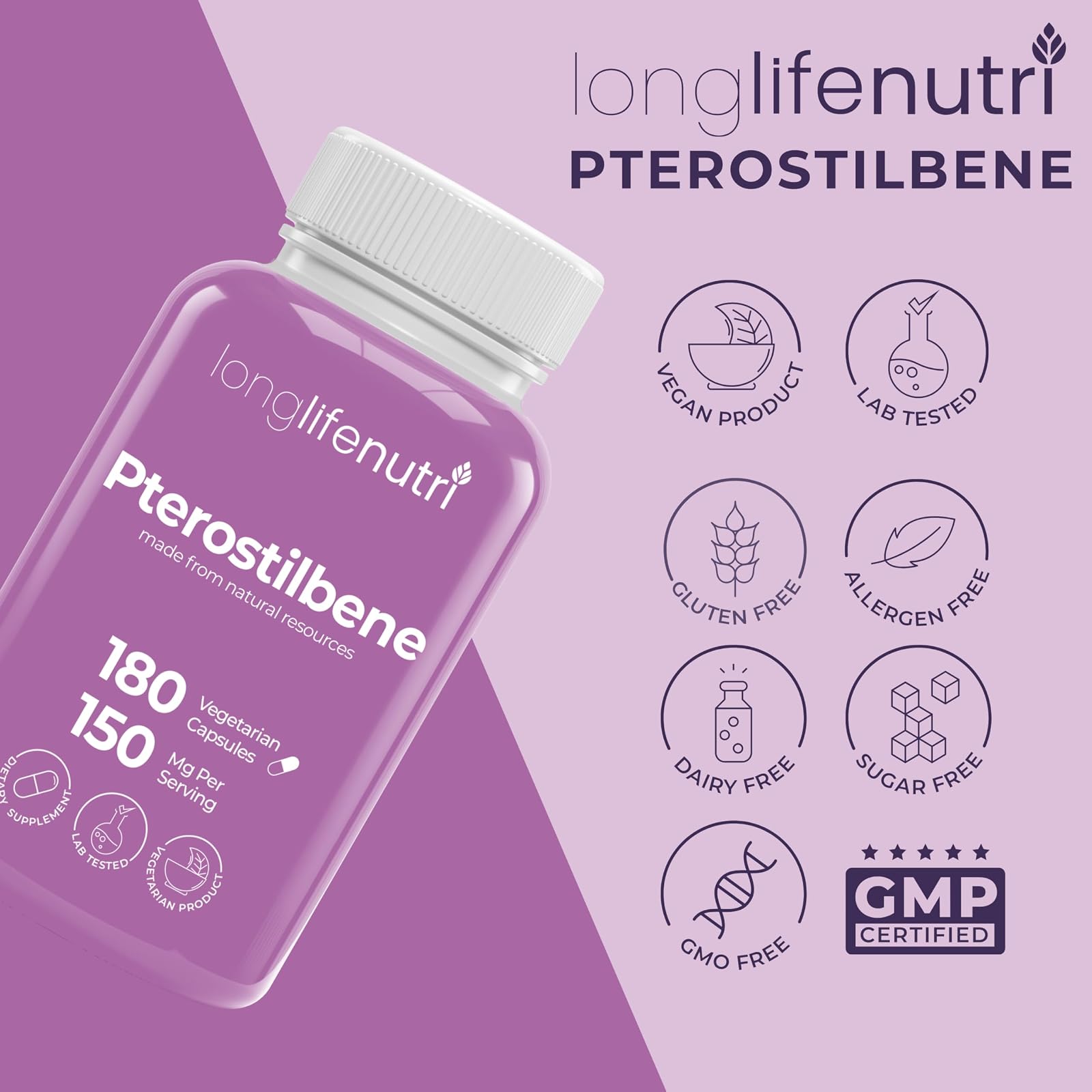 180 capsules for long-lasting supply
