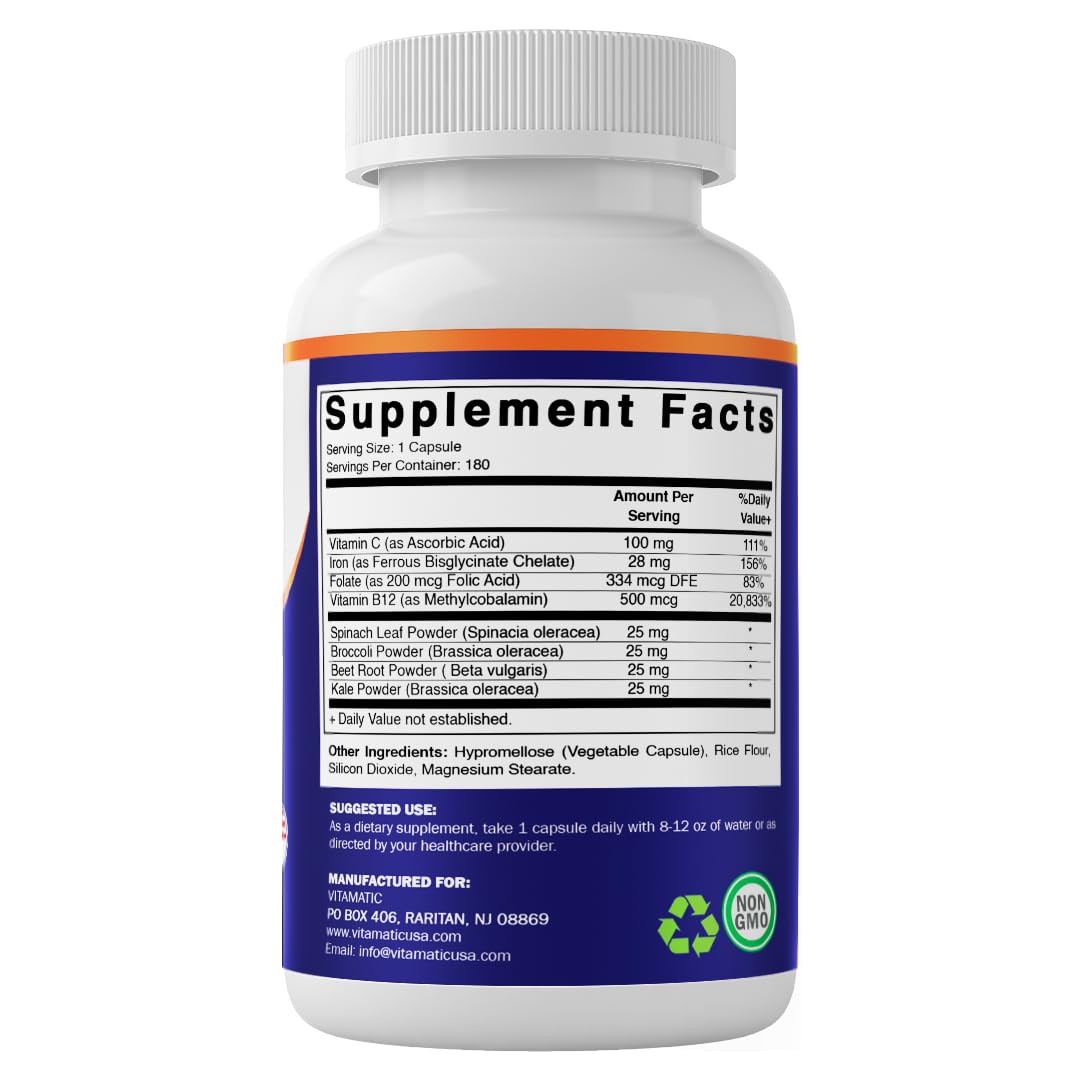 180 capsules for long-lasting supply