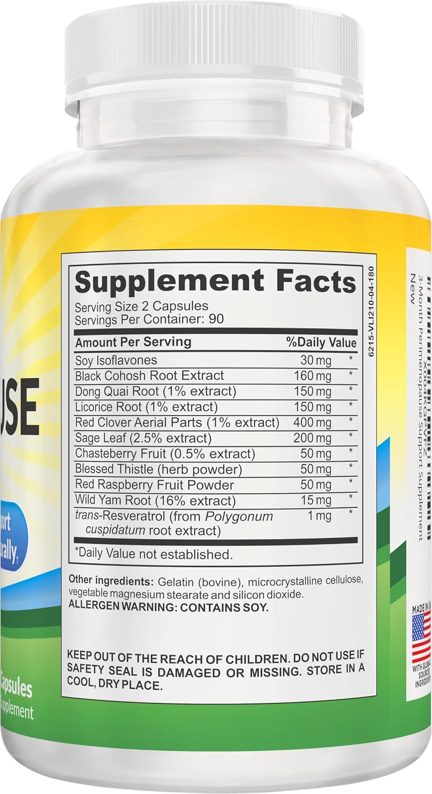 180 capsules for menopause relief