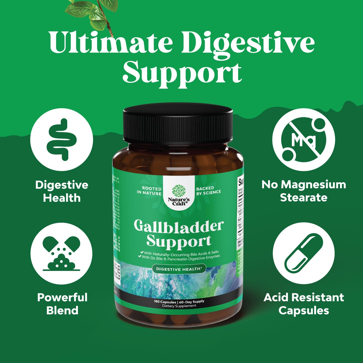180 capsules for optimal digestion