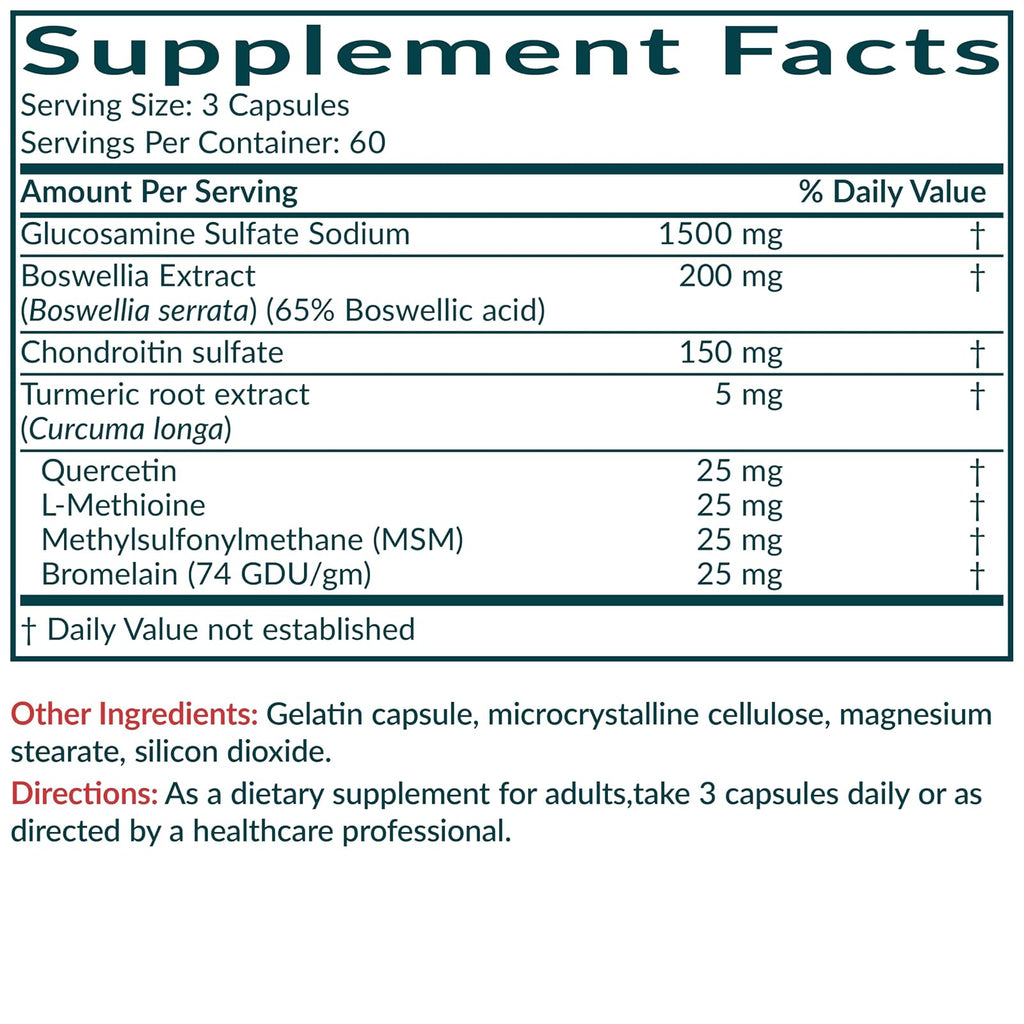 180 capsules glucosamine chondroitin blend
