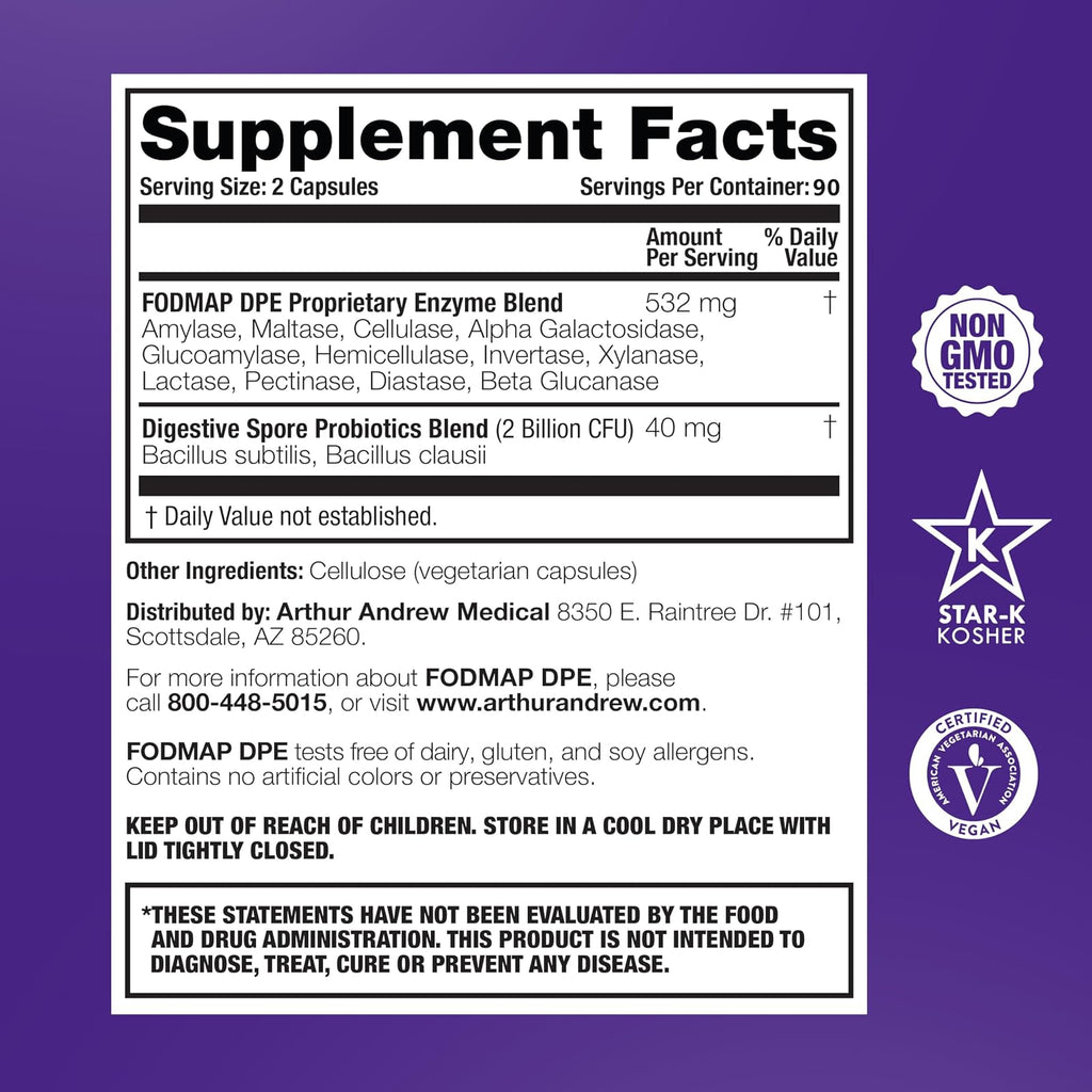 180 capsules of digestive enzymes