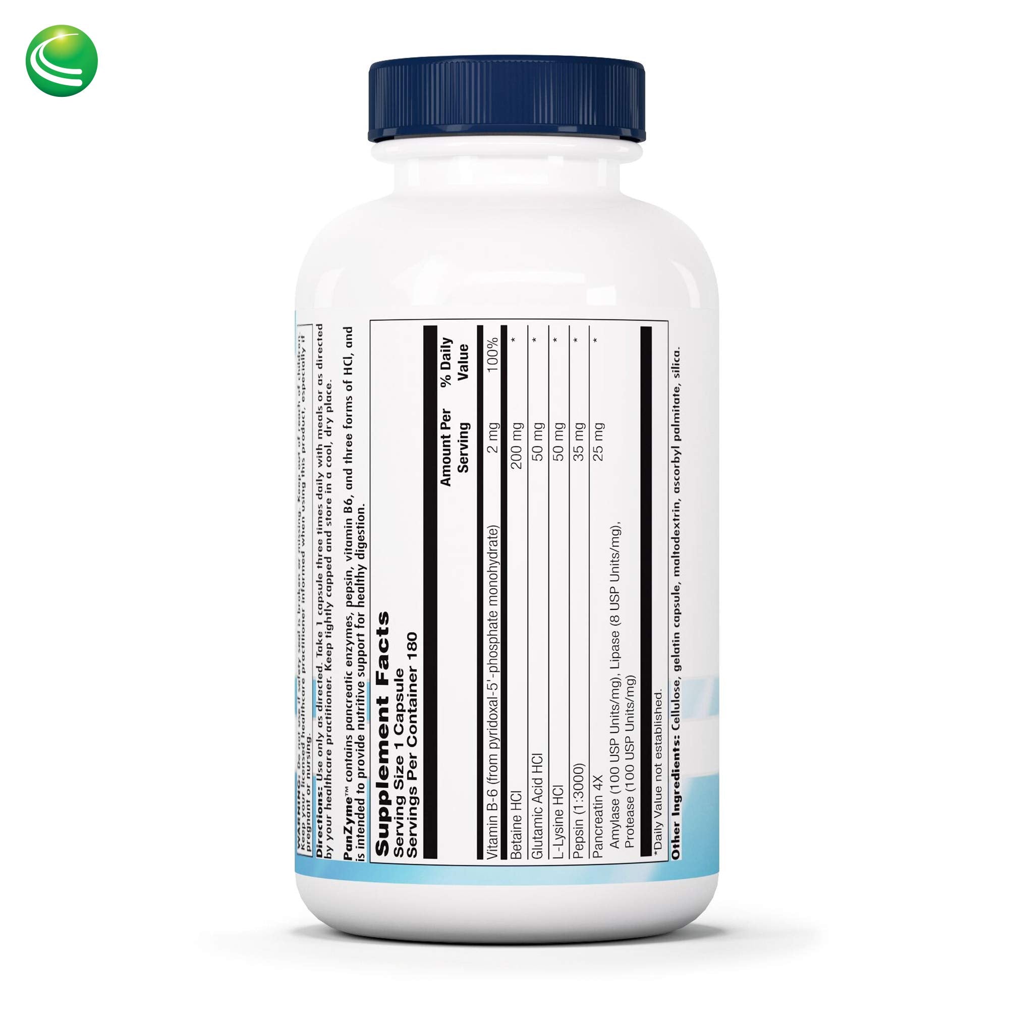 180 capsules of digestive support