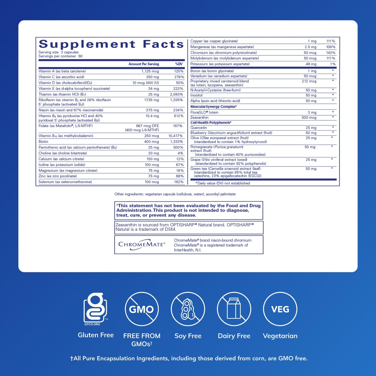 180 capsules of essential nutrients