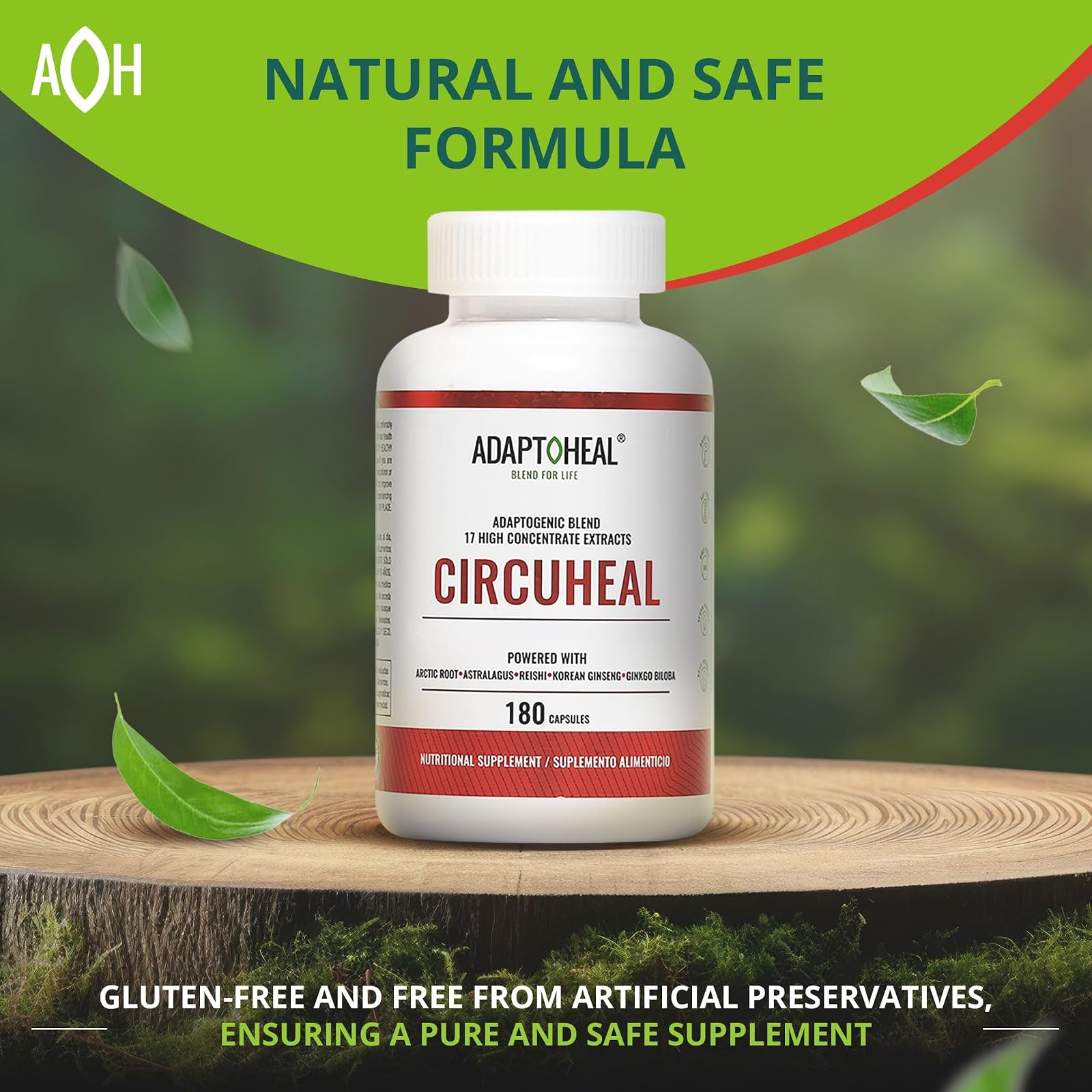 180 capsules of ginkgo vitality
