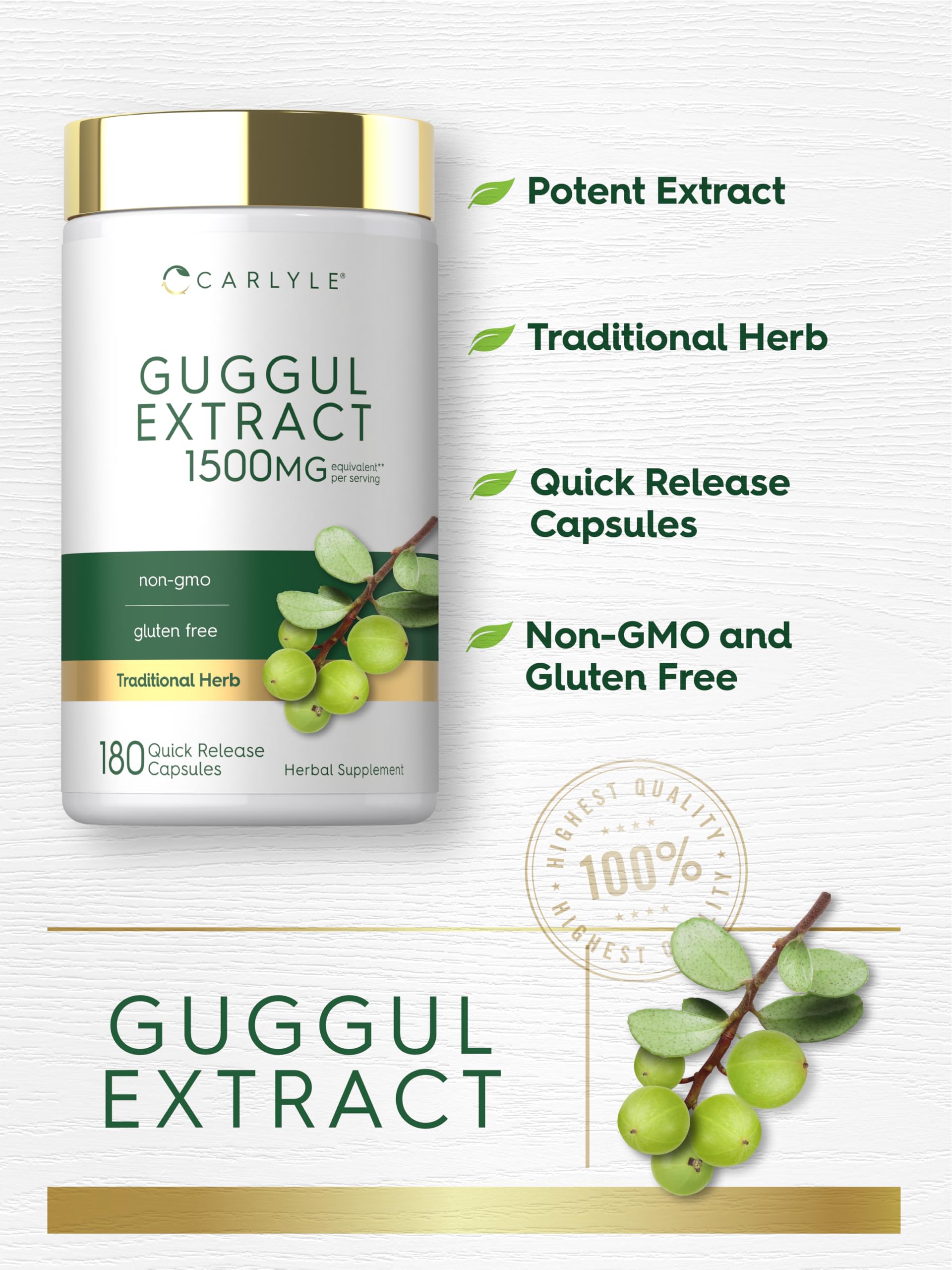 180 capsules of guggul extract