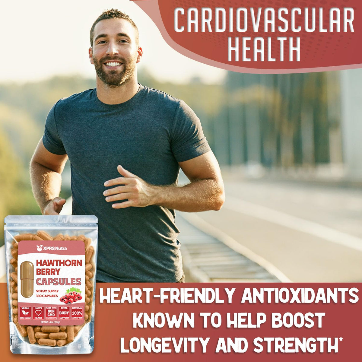 180 capsules of hawthorn berry goodness