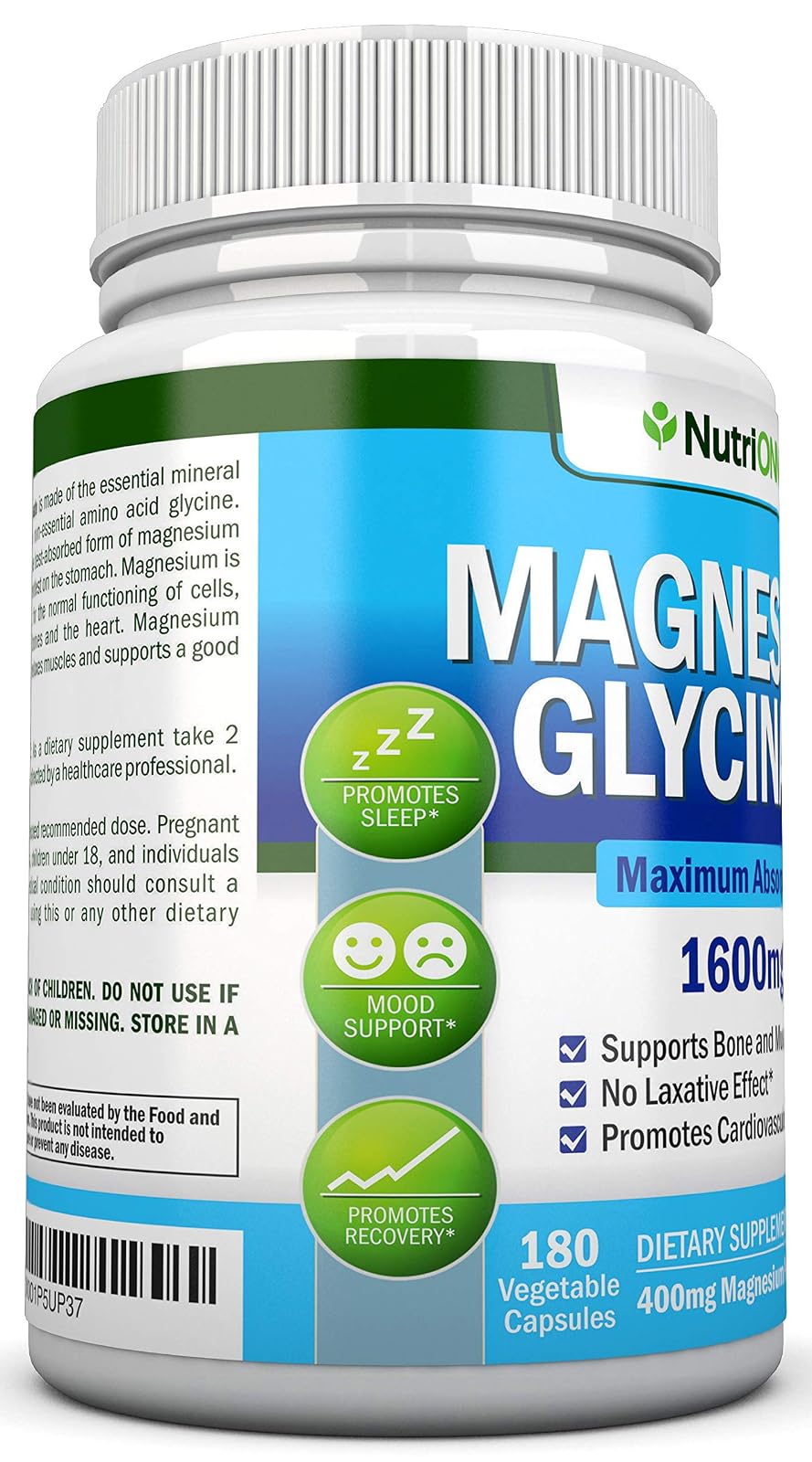 180 capsules of magnesium bisglycinate