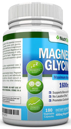 180 capsules of magnesium bisglycinate