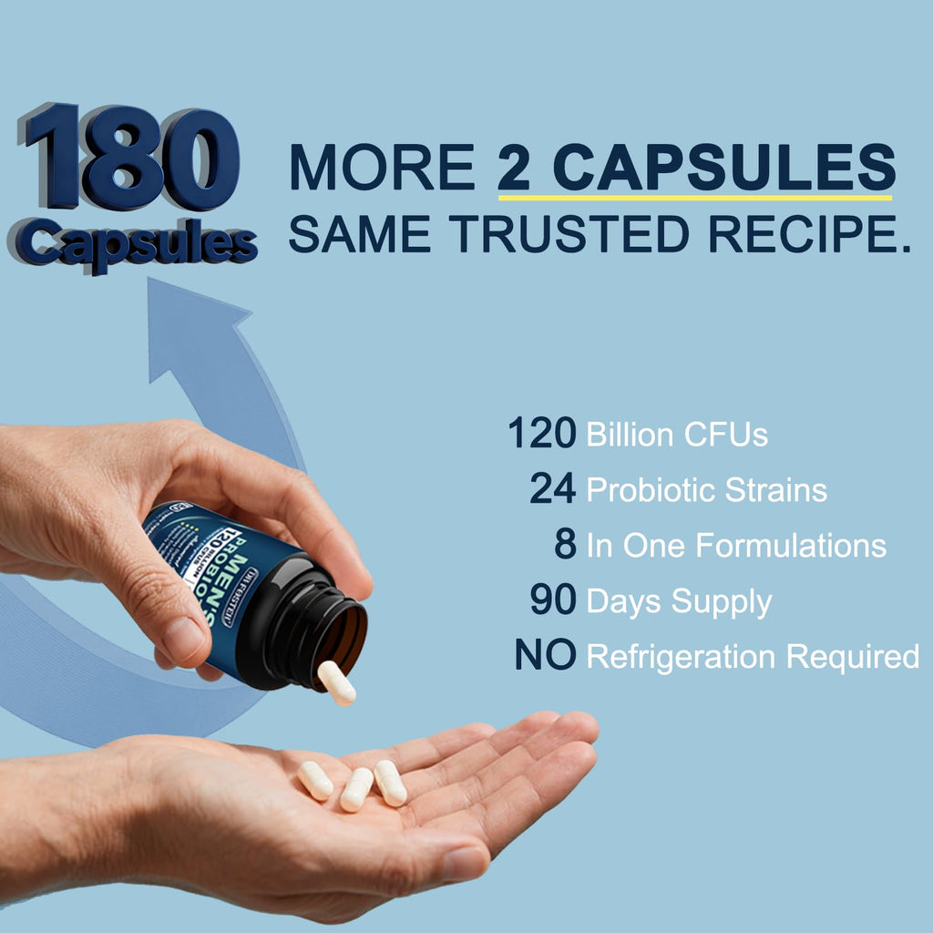 180 capsules of men's probiotics
