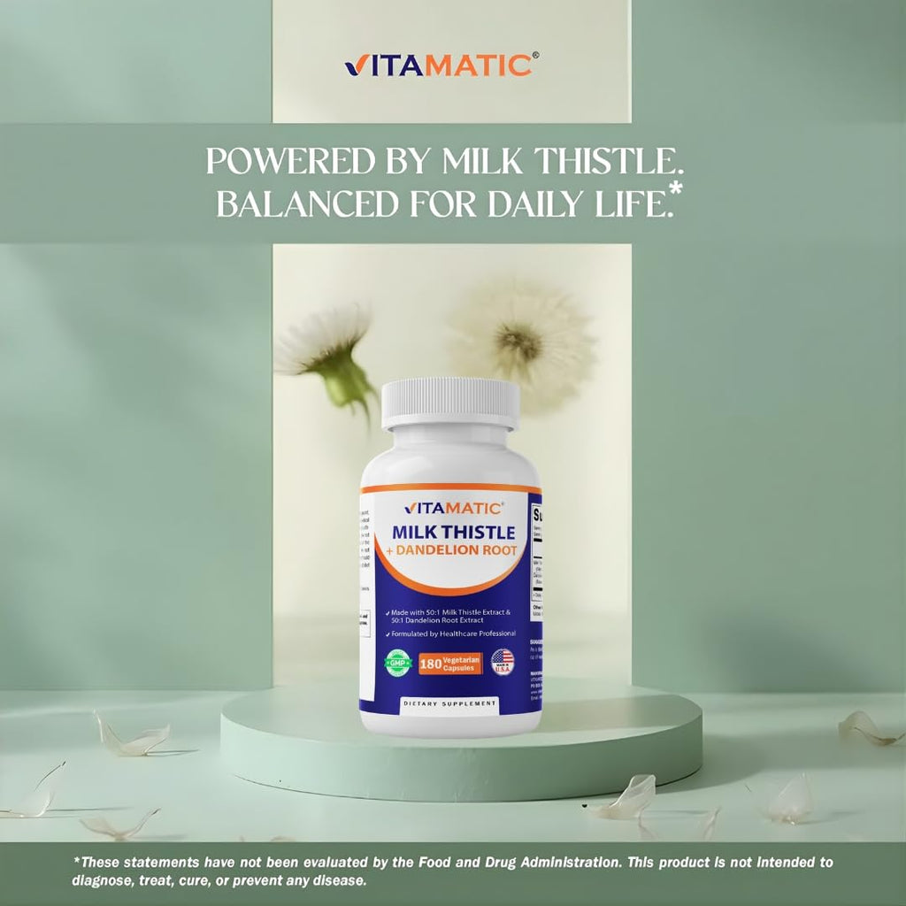 180 capsules of milk thistle