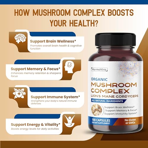 180 capsules of mushroom power