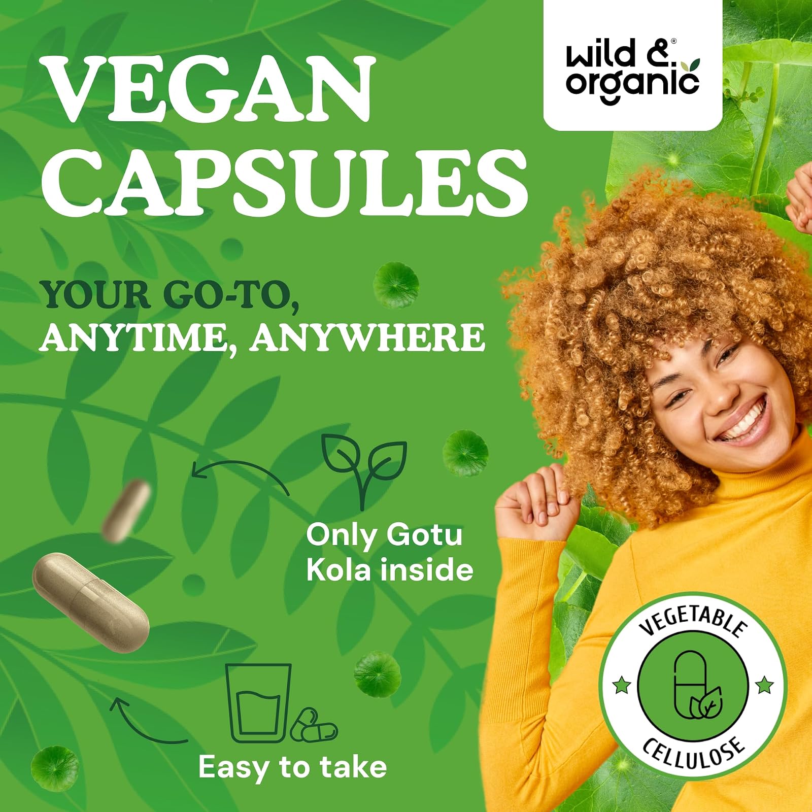 180 capsules of organic Gotu Kola