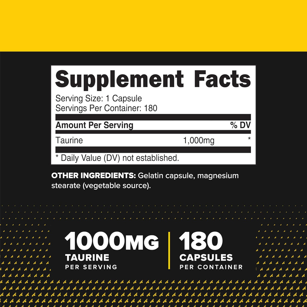 180 capsules of Primaforce taurine