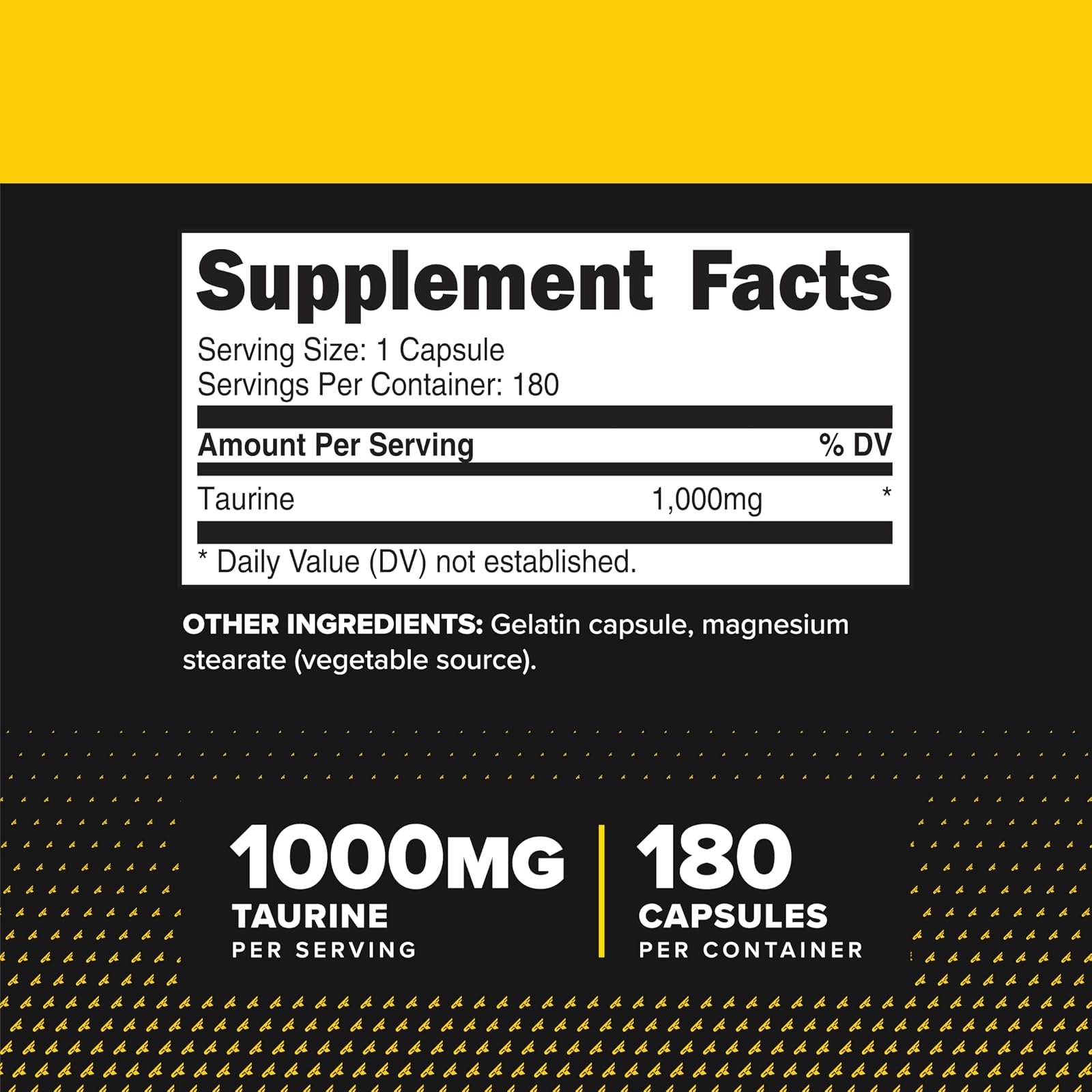 180 capsules of Primaforce taurine