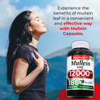 180 capsules of pure mullein extract