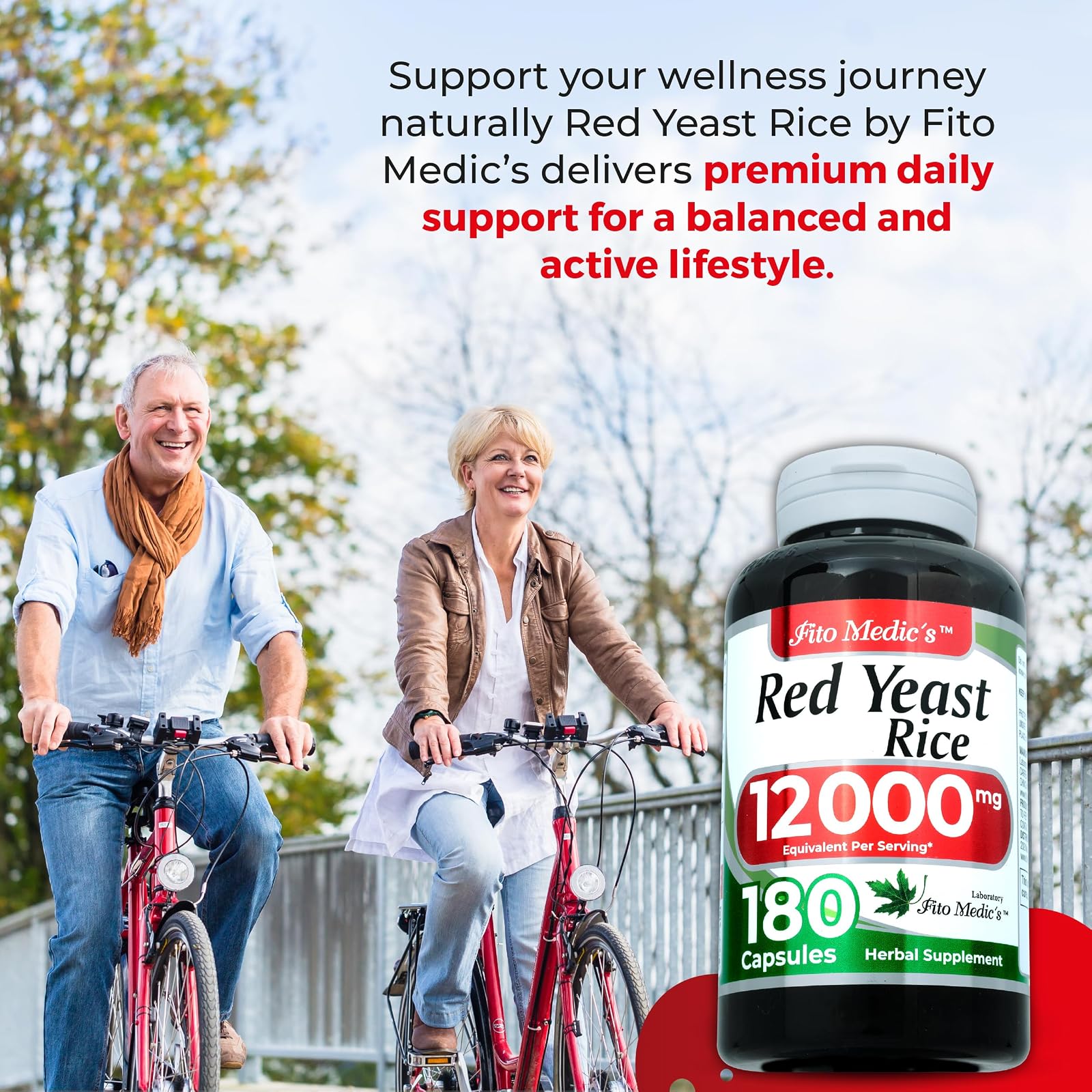 180 capsules of red yeast rice