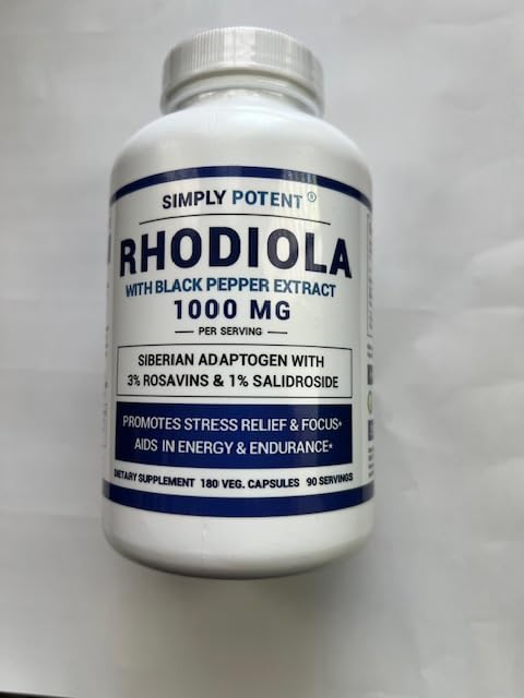 180 capsules of rhodiola rosea