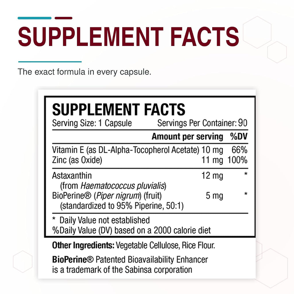 180 count astaxanthin vegan formula